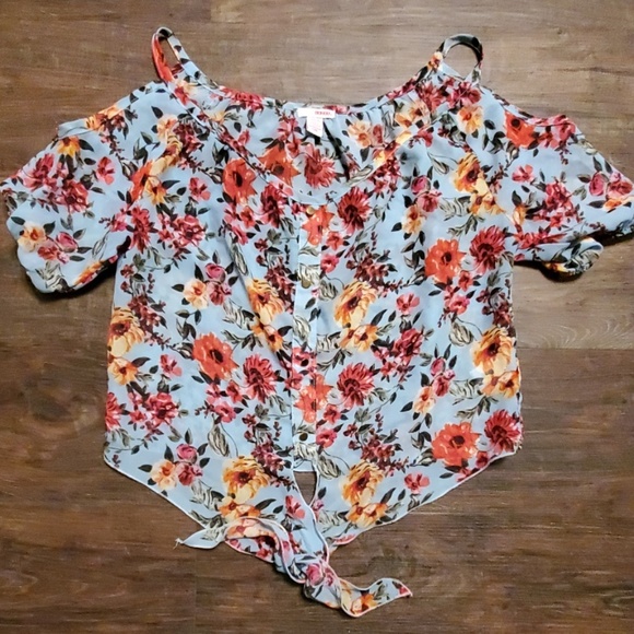 BONGO | Tops | Bongo Crop Top Cold Shoulder | Poshmark